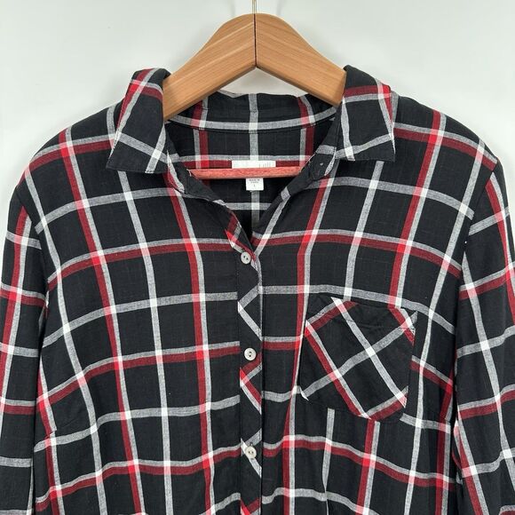 J. Jill | Tops | J Jill Large Perfect Plaid Double Cloth Long Tunic Top ...